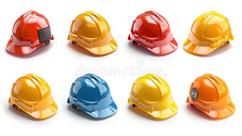Fireman Helmet Collection for Construction Sites - Assorted Colors ...