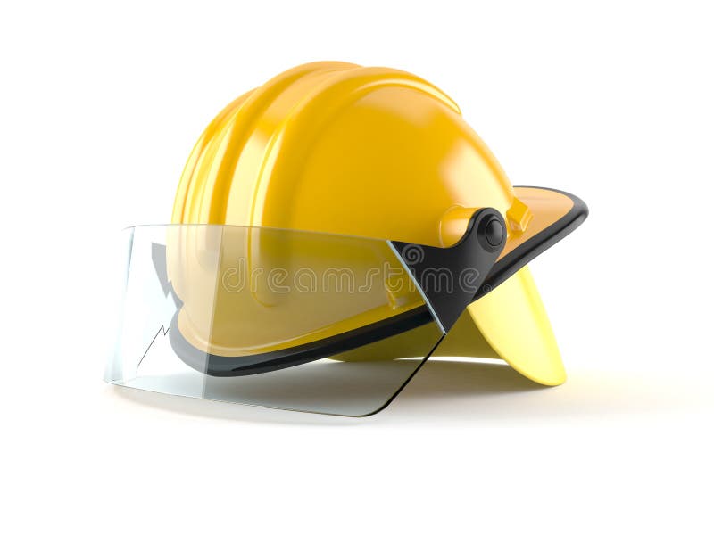 Fireman Helmet With Question Mark Stock Illustration - Illustration of ...