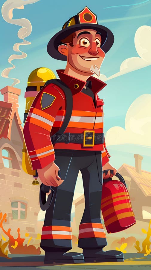 Mustache Fireman Stock Illustrations – 107 Mustache Fireman Stock ...