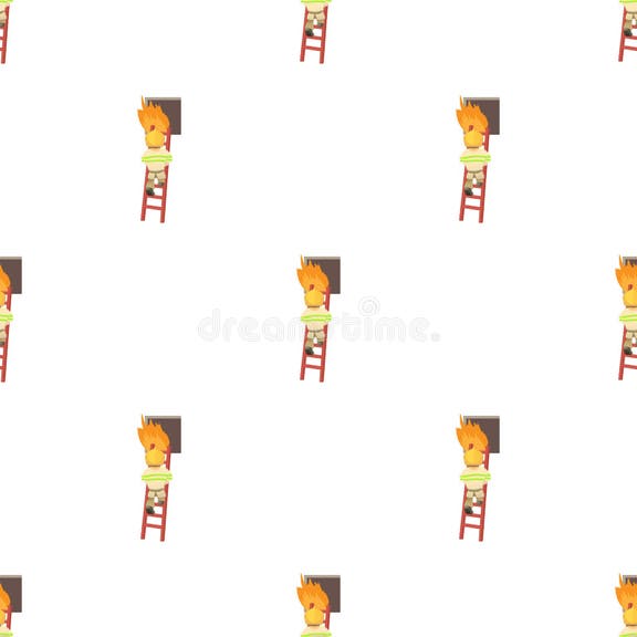 Fireman Pattern Seamless Vector Stock Vector - Illustration of ...