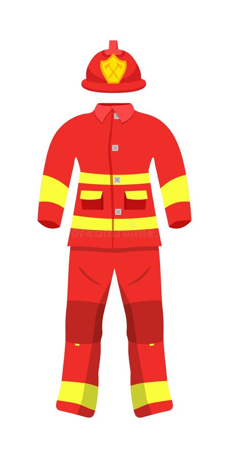 Fireman in Protective Suit Isolated on White. Smiling Firefighter Stock ...