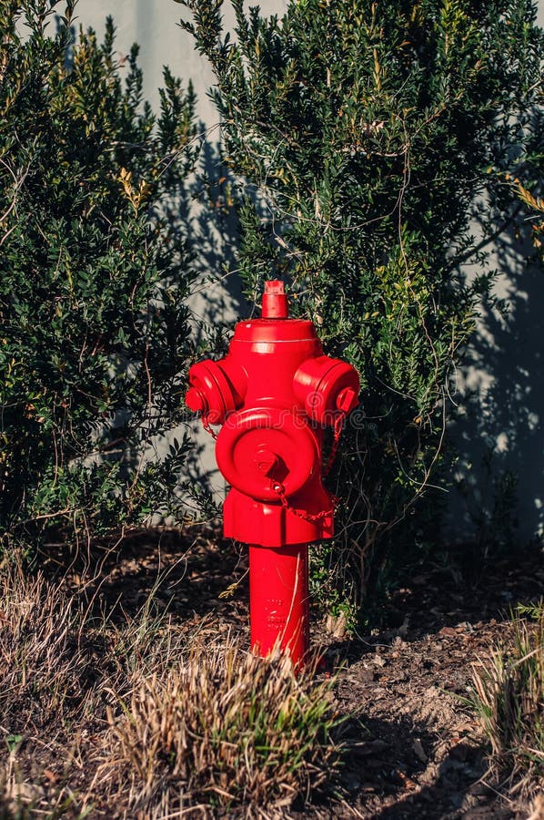 Fireman Red Water Pump stock image. Image of emergency - 111486841