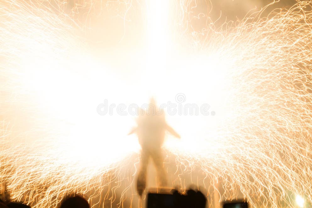 Fireman stock photo. Image of powder, moscow, fire, show - 64684262