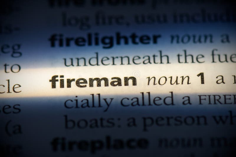 Fireman stock image. Image of vocabulary, detail, highlighted - 161577565
