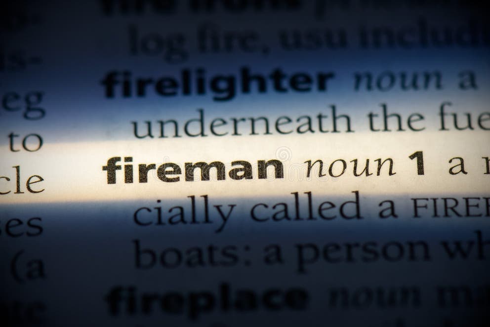 Fireman stock image. Image of vocabulary, detail, highlighted - 161577565