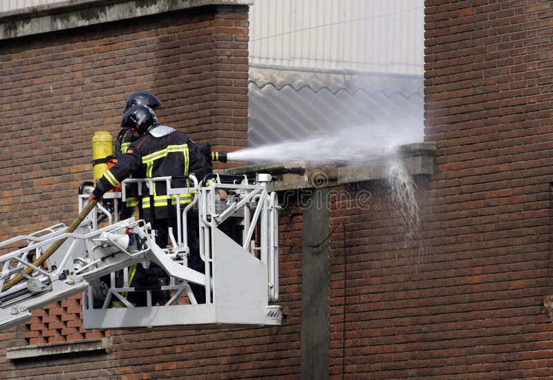 Firemen stock image. Image of explode, hose, bomb, heat - 7224285
