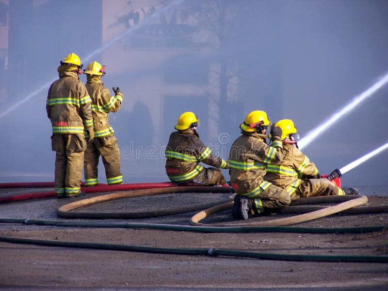 Fire fighting stock photo. Image of huge, heat, officer - 20489494