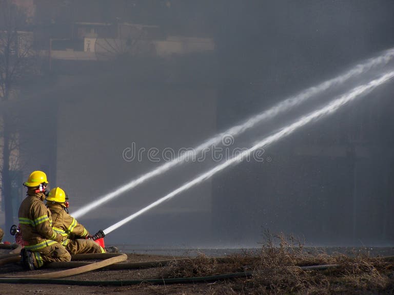 Firemen stock photo. Image of battling, extinguishing, firemen - 87590
