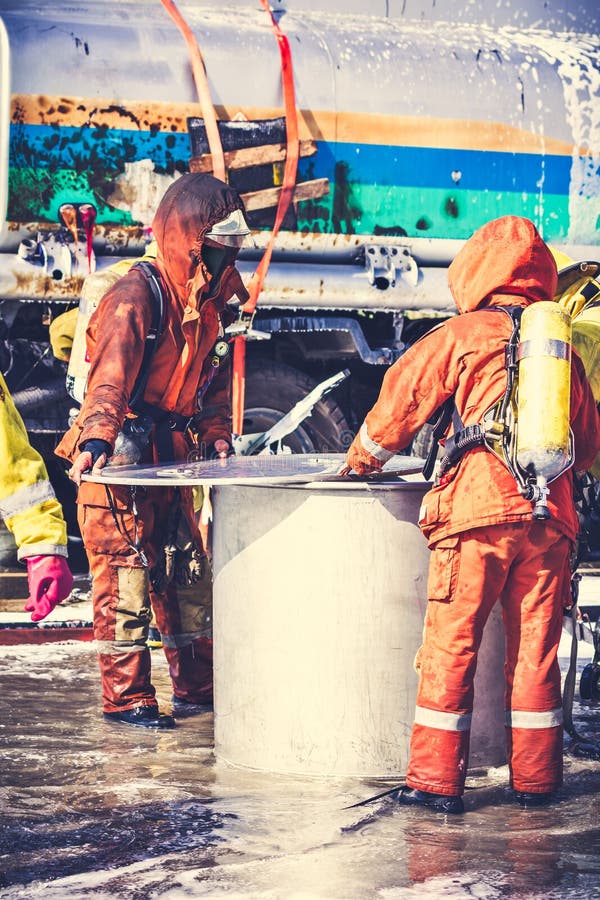 Firemen on Their Way To the Scene Stock Photo - Image of help, crisis ...
