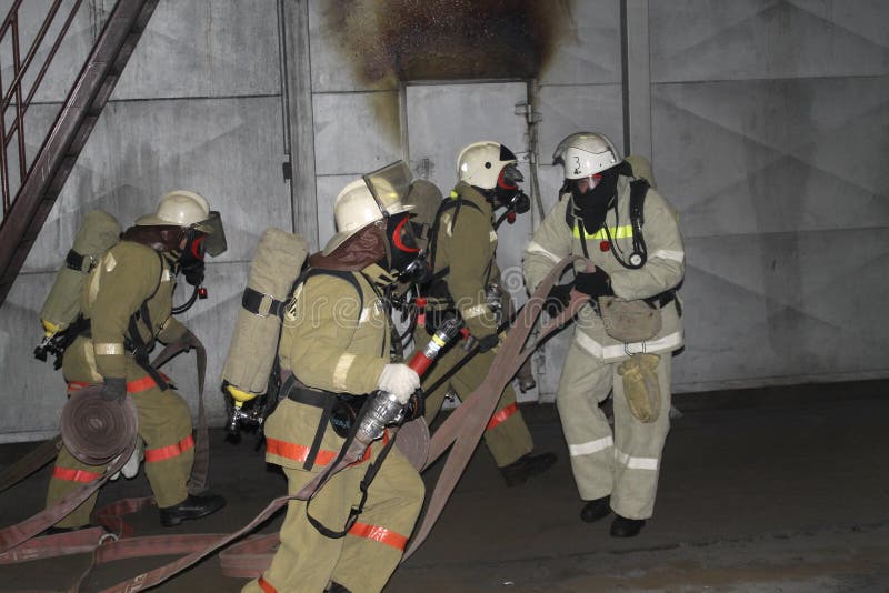 Firemen at work editorial photography. Image of profession - 126593472