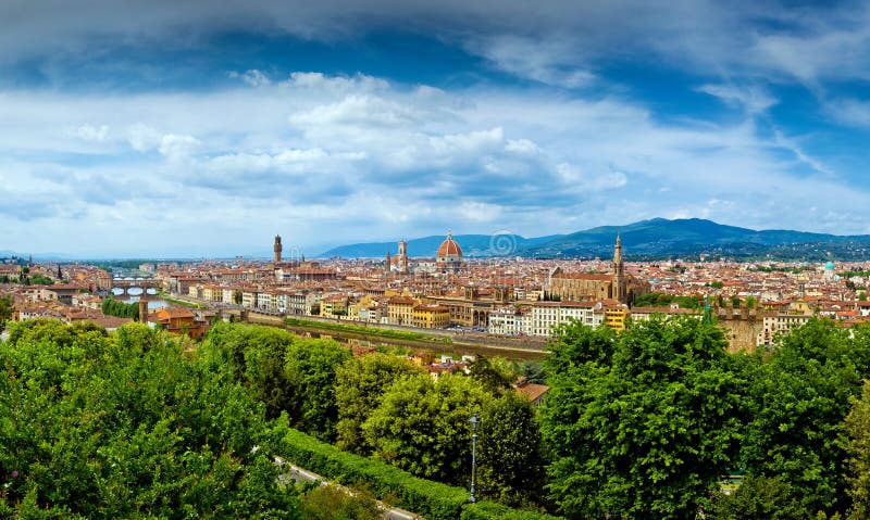 Firenze City Panorama in Italy Editorial Image - Image of architecture ...