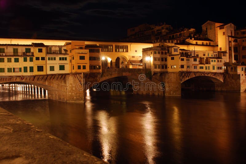 Firenze Di Notte - La Toscana - Italia Immagine Stock - Immagine di ...