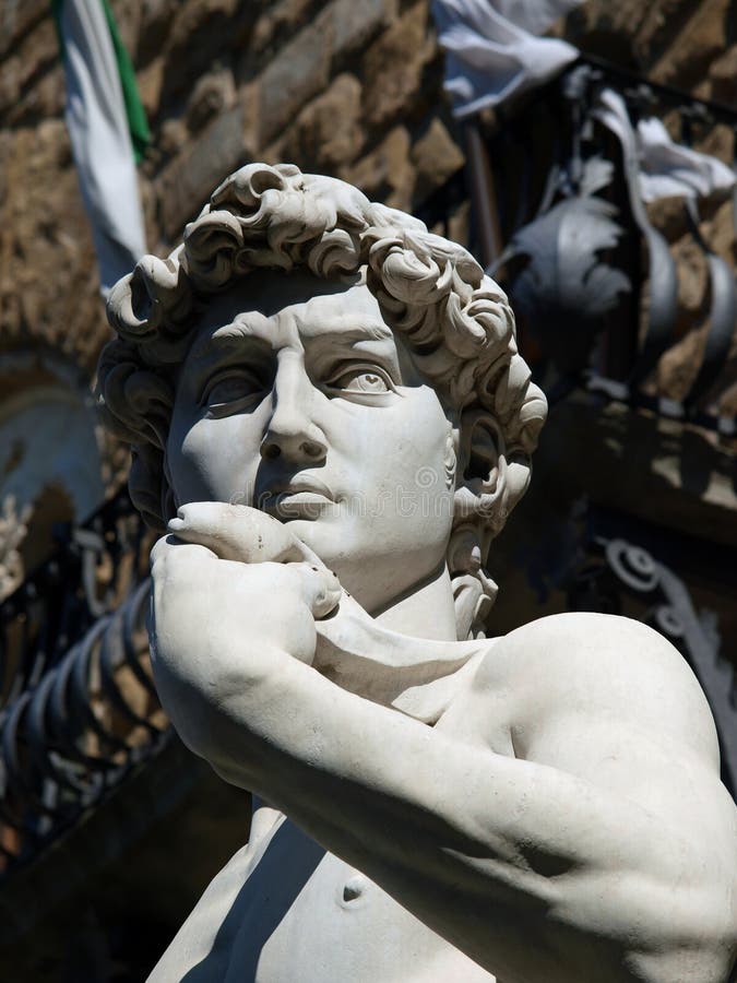 Firenze - La Statua Di David Da Michelangelo Immagine Stock - Immagine ...