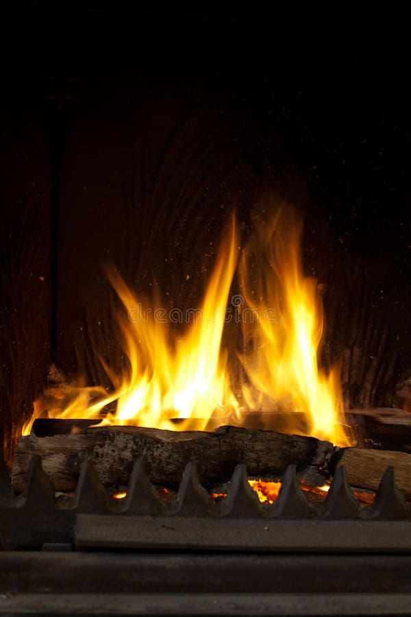 Gas flame stock photo. Image of fireplace, coal, hearth - 4009742