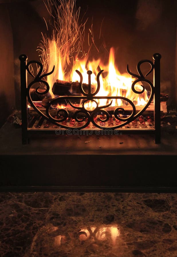Fireplace stock image. Image of energy, fire, house, fireplace - 23902297