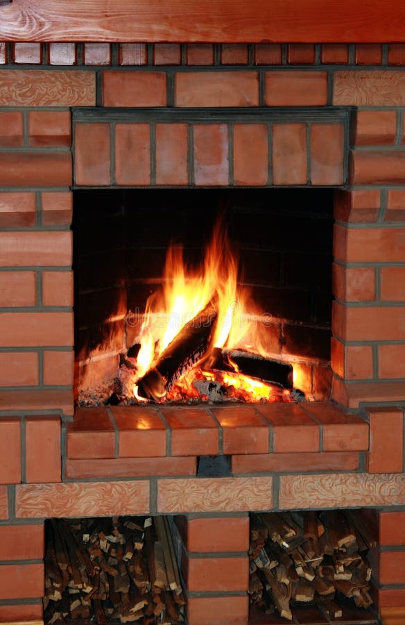 Fireplace stock image. Image of chimney, firewood, fire - 659613