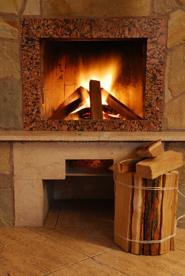 Fireplace stock photo. Image of home, fruits, livingroom - 1068834