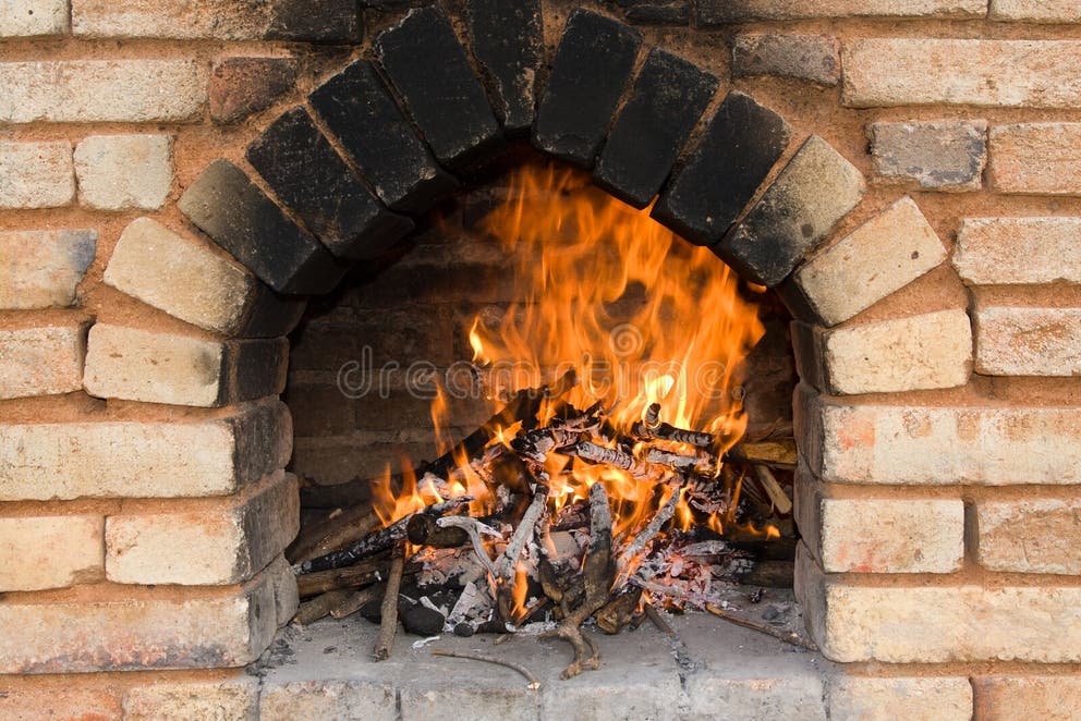 Fireplace stock photo. Image of inferno, flames, burned - 8691656