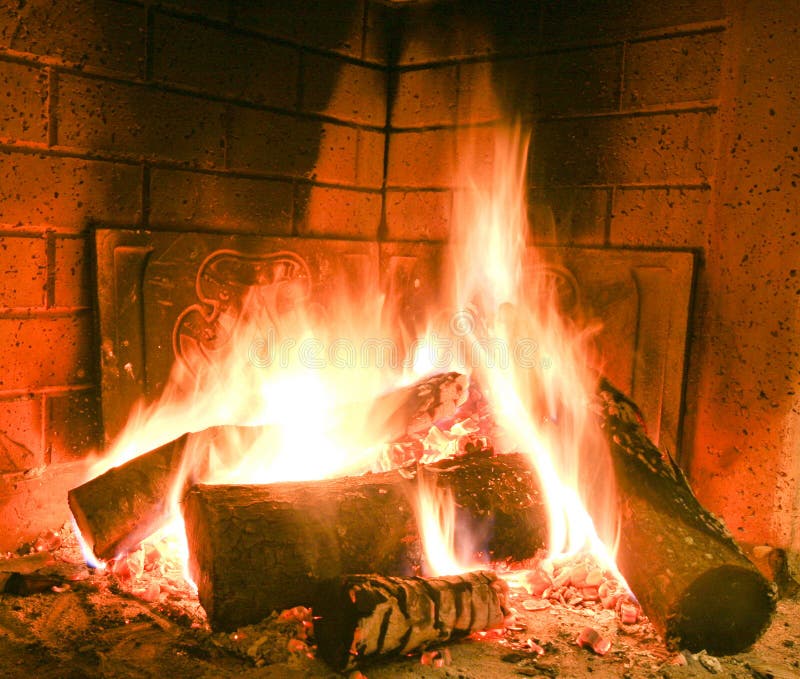 Fireplace stock image. Image of brown, indoors, hearth - 9958747