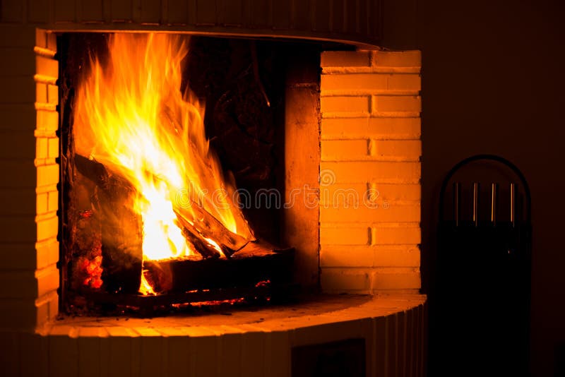 Fireplace stock photo. Image of room, relaxation, flaming - 45518948