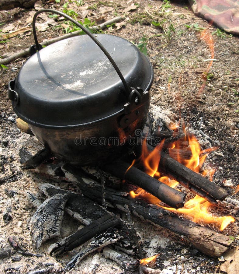 Fireplace with kettle stock photo. Image of wood, fireplace - 29474166