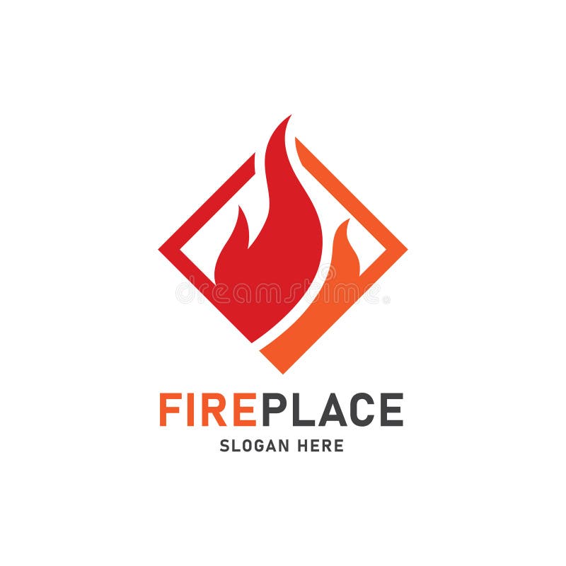 Fireplace Logo. Logotype To Your Company Stock Vector - Illustration of ...