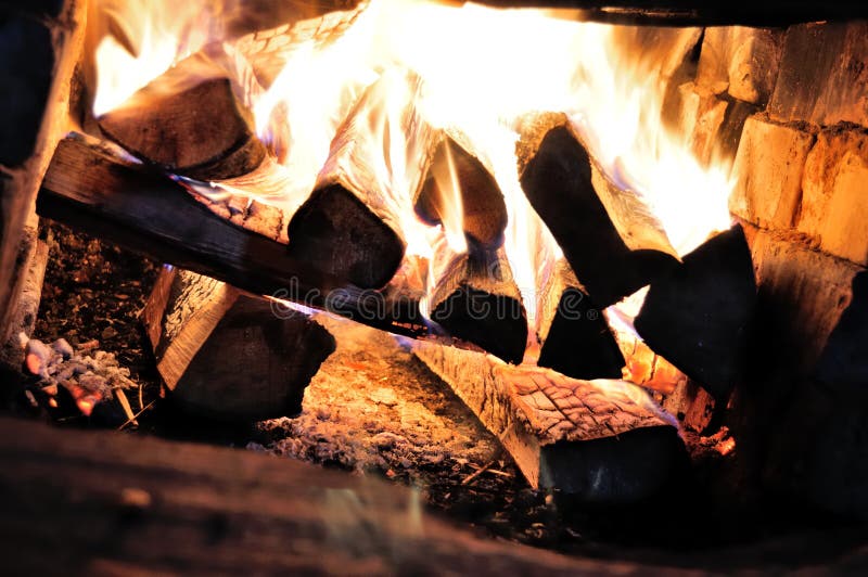 Fireplace. Russia stock photo. Image of material, environment - 33622692
