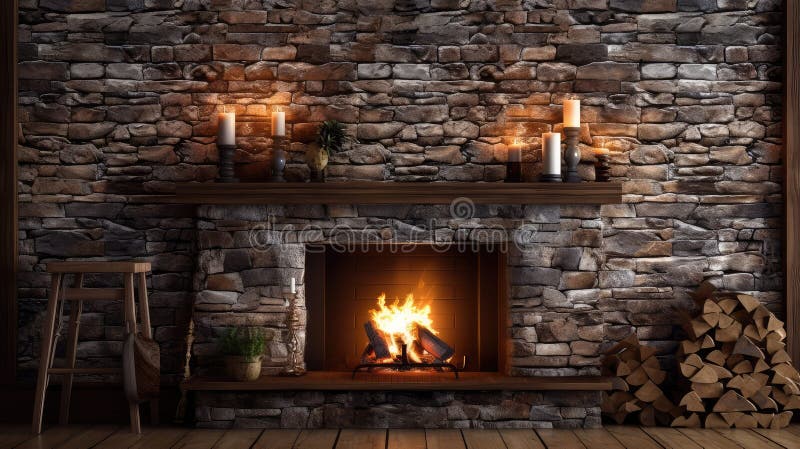 Fireplace shingle texture stock illustration. Illustration of surface ...