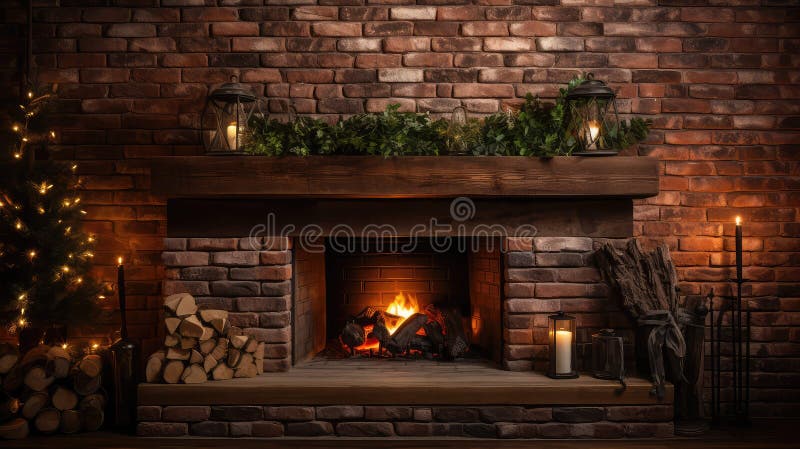Fireplace texture brick stock illustration. Illustration of earthy ...