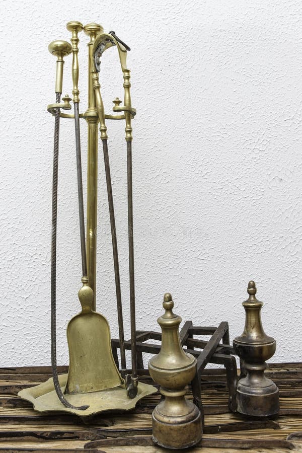 Fireplace Tools stock photo. Image of fashioned, collection - 44110356
