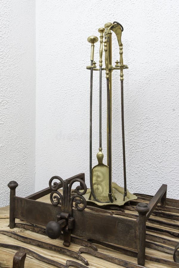 Fireplace Tools stock image. Image of ancient, home, heat - 44110359