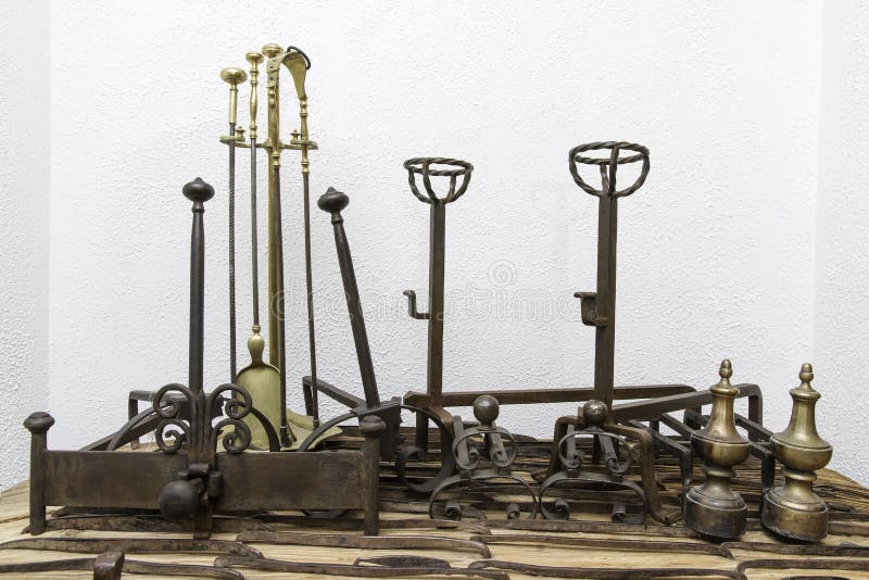 Fireplace Tools stock photo. Image of history, handicrafts - 44110646