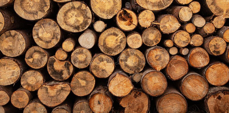 Fireplace Wood Logs Texture Stock Photo - Image of industry, shape ...