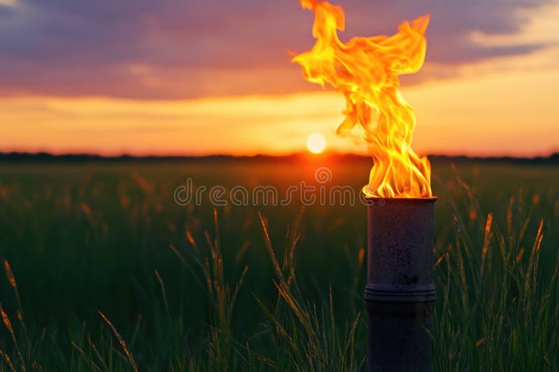 Firepole in Field stock photo. Image of tractor, equipment - 372960142