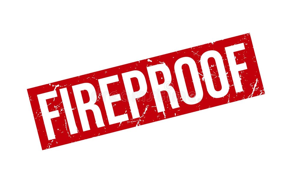 Fireproof Stamp Seal Vector Illustration Stock Vector - Illustration of ...