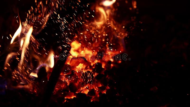 Fires. Blazing Fire. Flames Pattern. Spark and Flame. Flame on Black ...