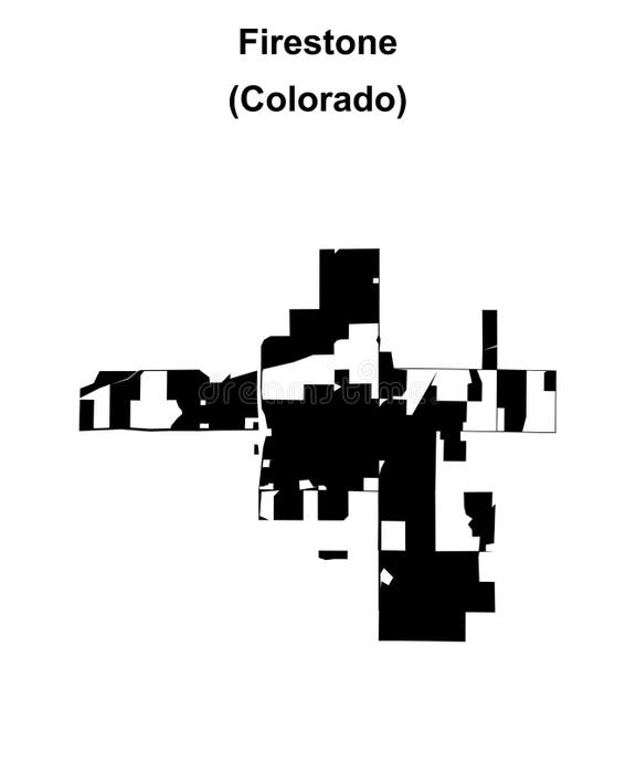Firestone outline map stock vector. Illustration of shape - 357245350