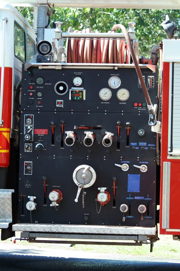 Firetruck instruments stock image. Image of service, safe - 18254399