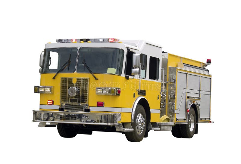 Firetruck Isolated stock photo. Image of safety, engine - 6024246