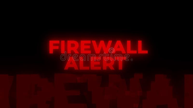 Firewall Alert Red Warning Error Alert Computer Virus Alert Hacking ...