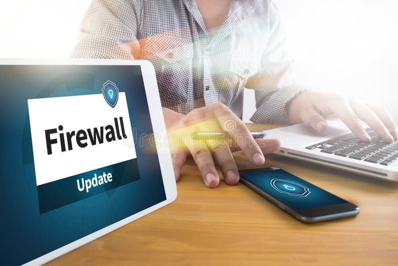 Firewall Antivirus Alert Protection Security and Cyber Security Stock ...