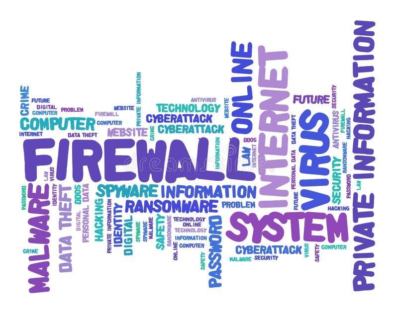 Firewall computer safety stock illustration. Illustration of digital ...