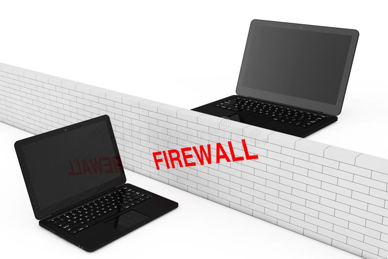 Firewall with Brick Wall and Real Fire Stock Vector - Illustration of ...