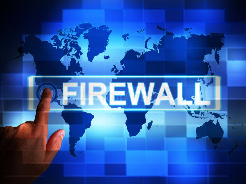 Firewall Concept Icon Means Protecting Your Computer or System from ...