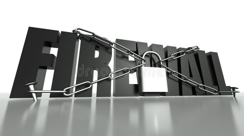 Firewall concept stock illustration. Illustration of accessibility ...