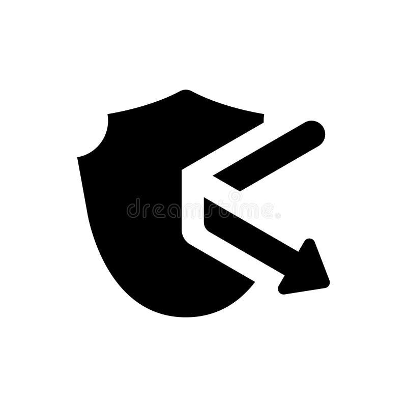 Defense Icon in Trendy Design Style. Defense Icon Isolated on White ...
