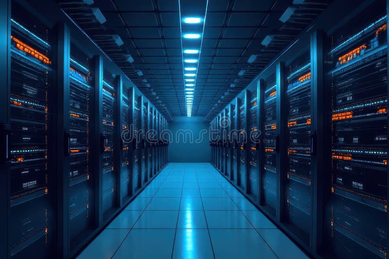 Hosting Infrastructure Solutions Imagery Generative Stock Illustrations ...