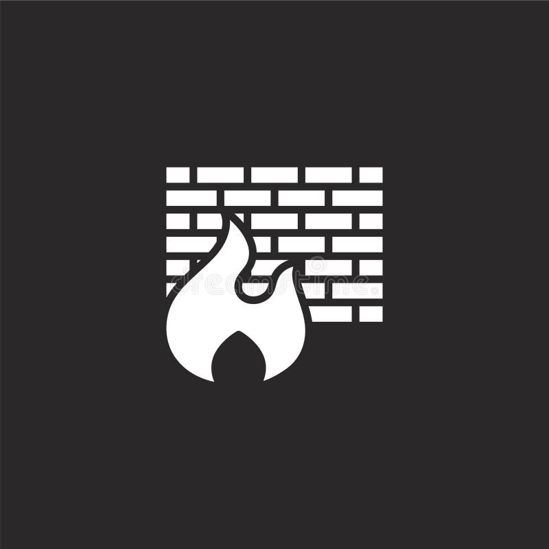 Firewall Icon. Filled Firewall Icon for Website Design and Mobile, App ...