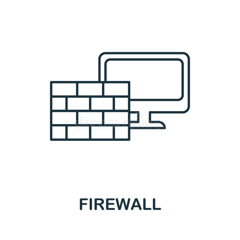 Firewall Icon Simple Element From Internet Security Collection Creative Firewall Icon For Web