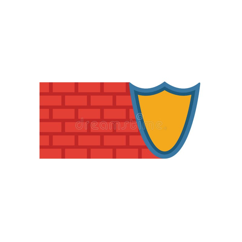 Firewall Icon. Simple Element from Security Icons Collection Stock ...